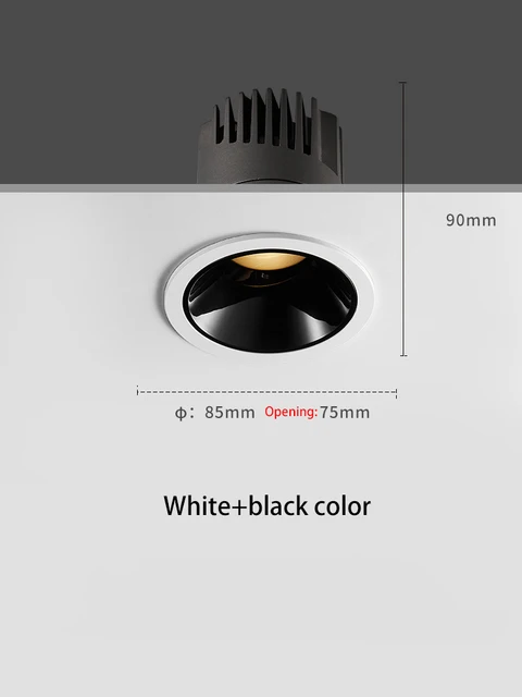 Led Downlight COB Spotlights Embedded Ceiling Lamp ZigBee Dimmable Spot ...