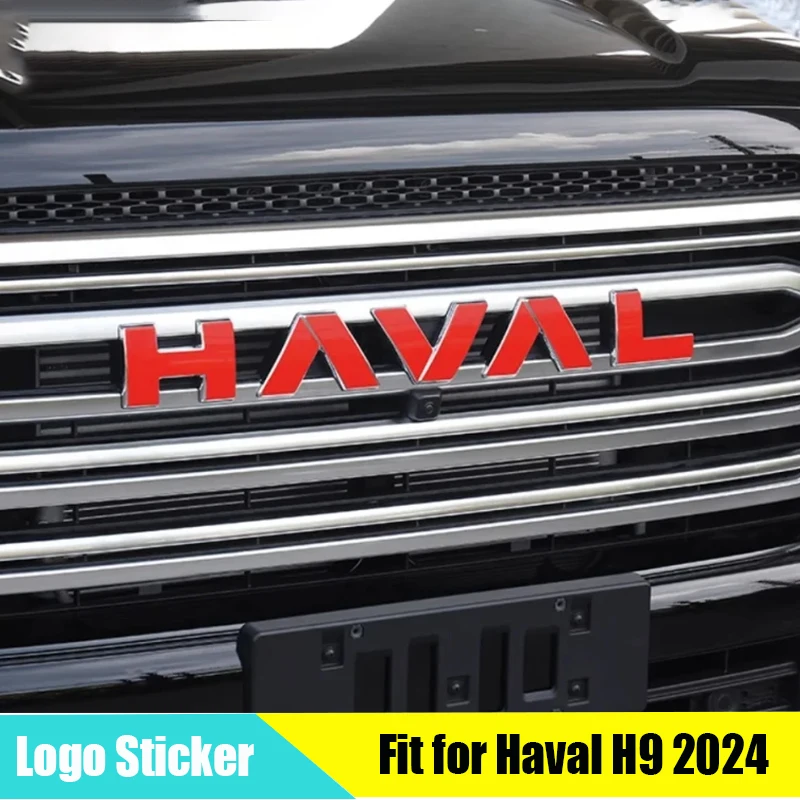 Car Grille Reflective Car Logo Sticker Fit for GWM Haval H9 2024 2025 ...