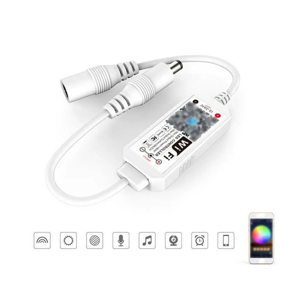 Single color LED lights Strip Controller DC5-28V Smart LED Dimmer Voice ...