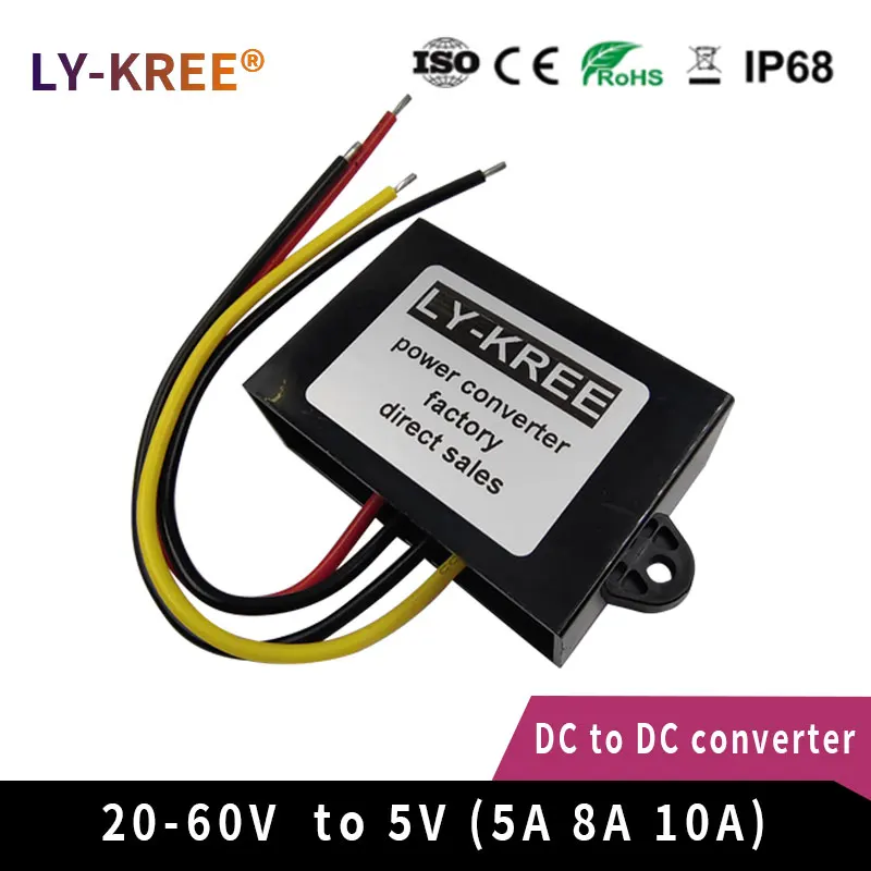 20-60V-to-5V-converter-Voltage-reduction-module-Power-module-Regulator ...