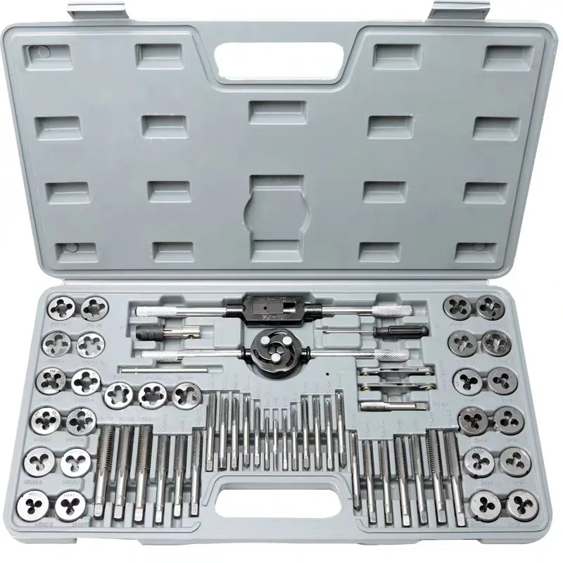 60pcs/lot Tap and Die Sets Metric Die for Metal Working Aggregate Screw ...
