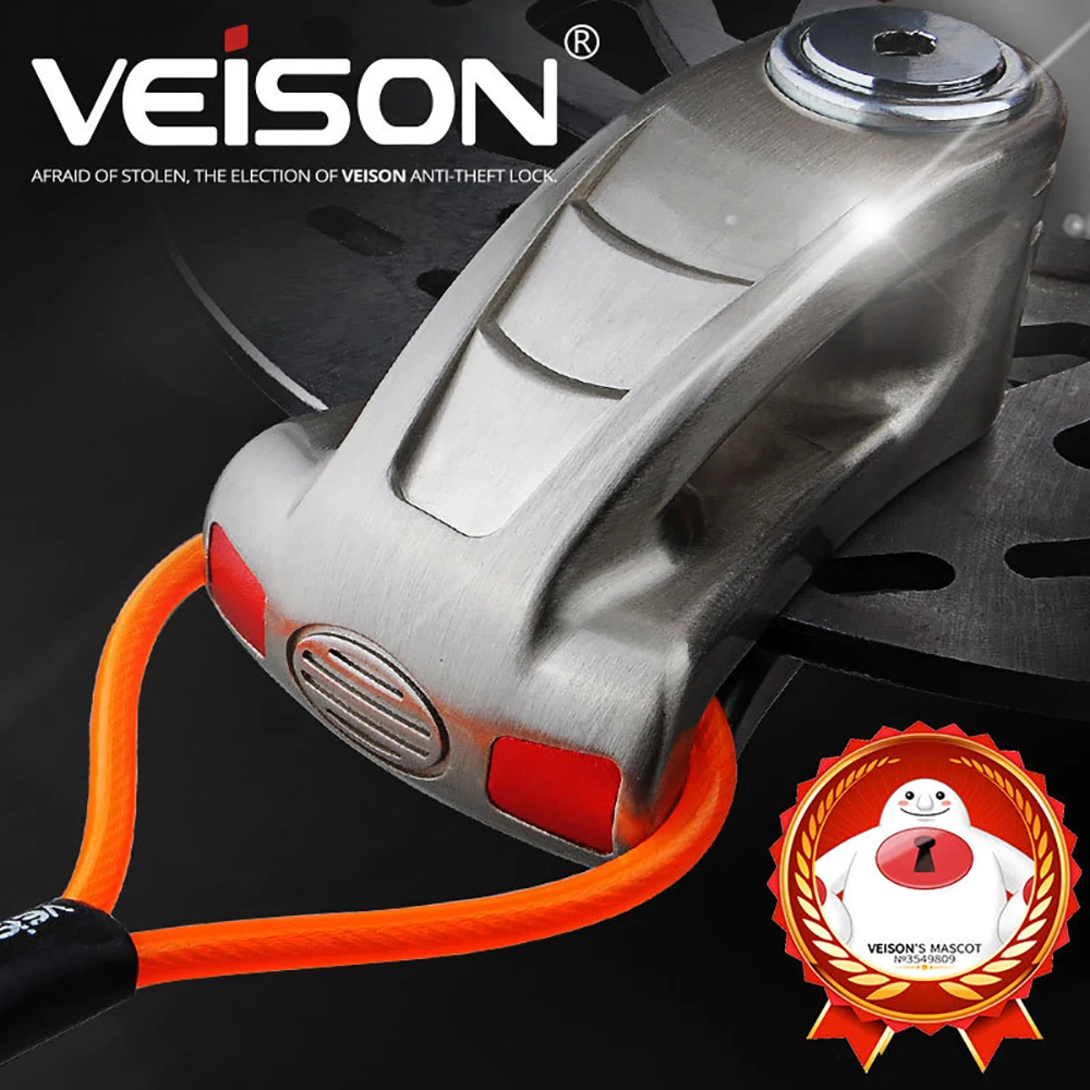 VEISON Motorcycle Disc Brake Lock Waterproof And Rust Resistant ...