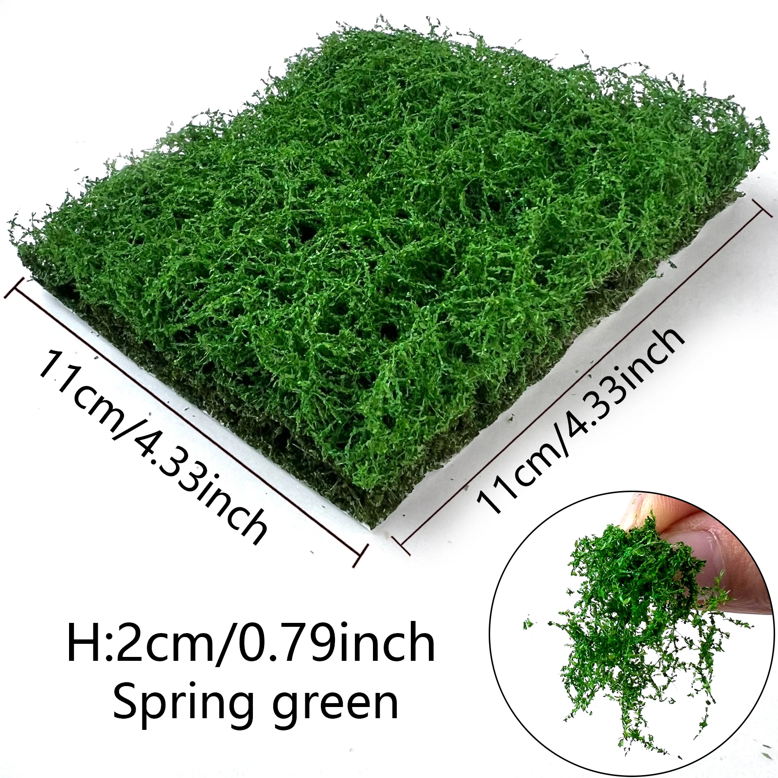 Height 20mm Hand-Tearable Miniature Bushes – Realistic Shrubs for DIY ...