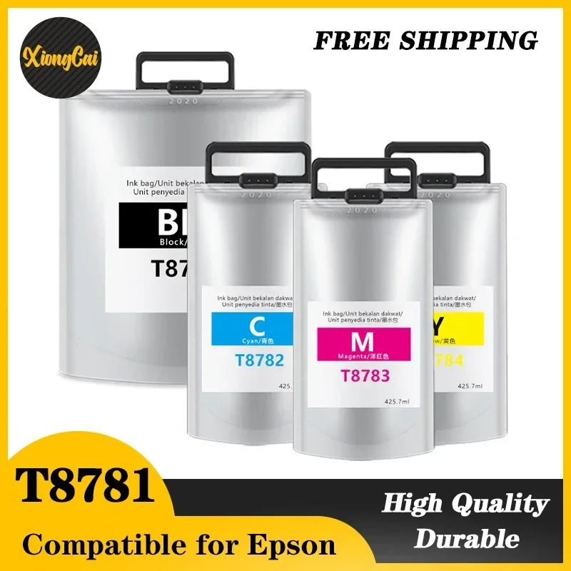 T8781-T8784-Pigment-ink-bag-without-chip-for-Epson-WorkForce-Pro-WF ...