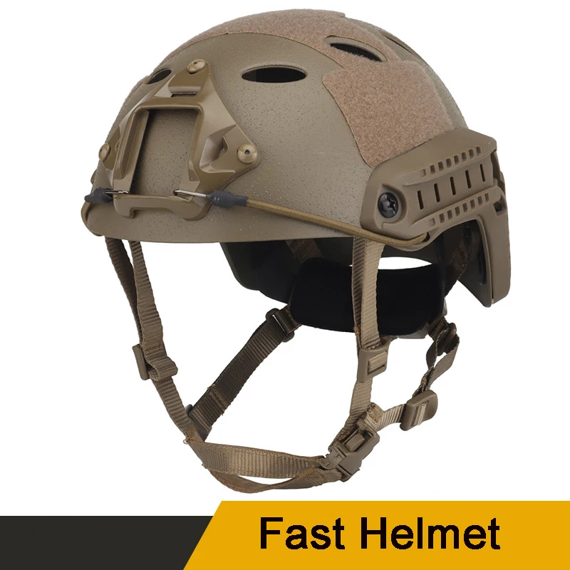 Tactical Fast Helmet Adjustable ABS Helmet with NVG Mount Sports Fast ...