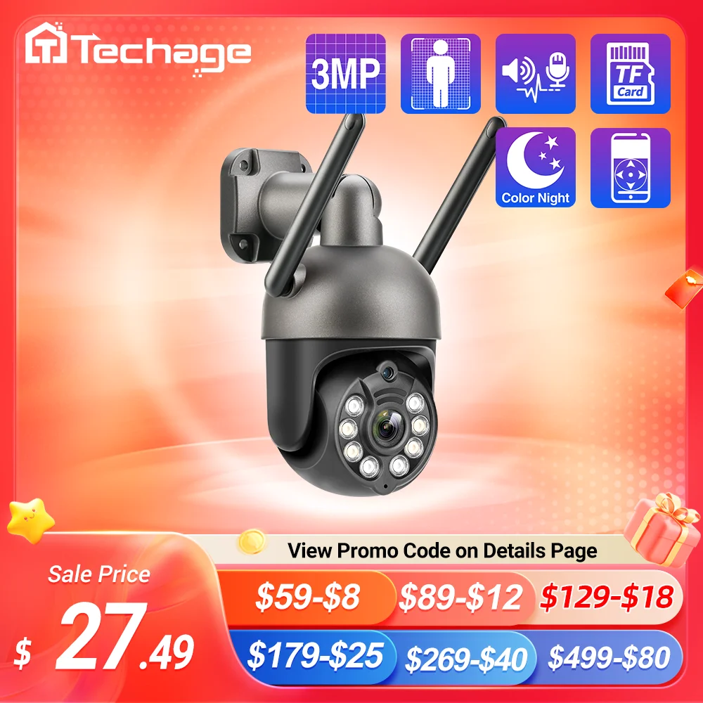 Techage-Wifi-IP-Camera-3MP-2MP-Two-Way-Video-Wireless-Security-Camera ...