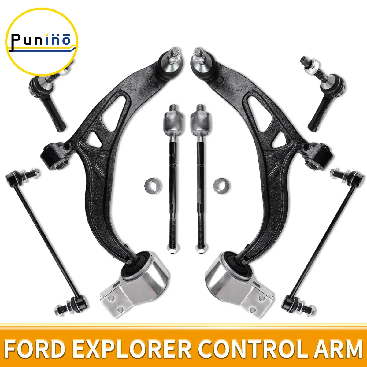 Punino-8pcs-Kits-Front-Lower-Control-Arms-Bushings-Suspension ...