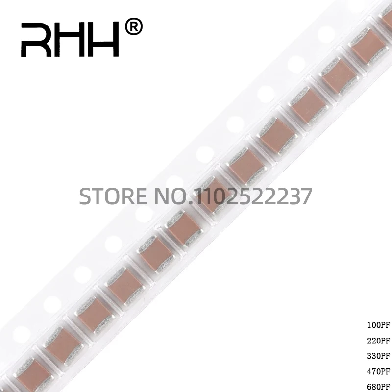 50pcs-SMD-Chip-ceramic-capacitor-1210-100pF-220pF-330pF-470-680P-2KV ...