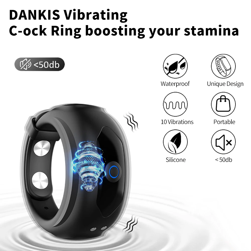 New-USB-Rechargeable-Adjustable-Penis-Ring-Men-Delay-Ejaculation-Penis ...