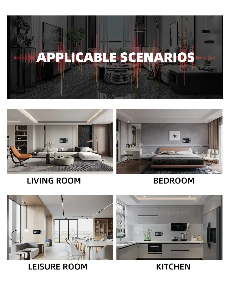 Smart Home Theater Amplifier 10'' Tuya WiFi Wall Amplifier Android 8.1 ...