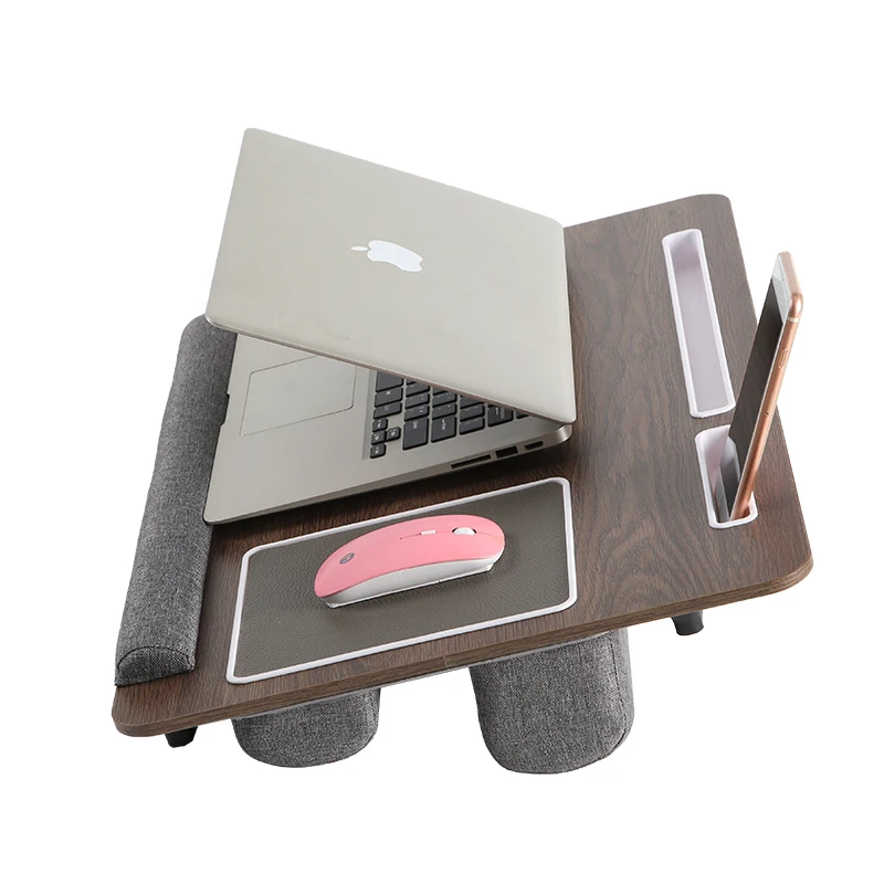 Foldable Laptop Desk Multi-function Laptop Desk Double Card Slot Mouse ...