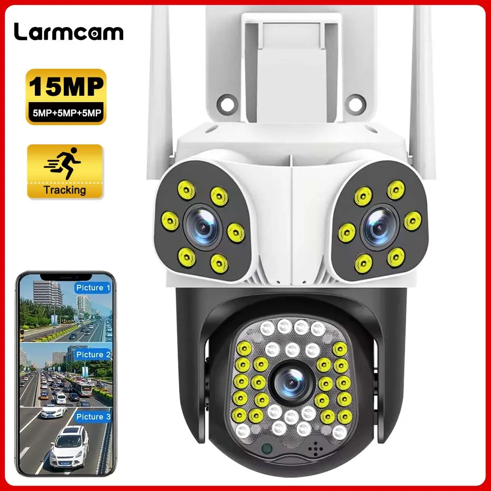 6K-15MP-Outdoor-WiFi-Camera-Three-Screen-View-HD-IP-Camera-360-View ...
