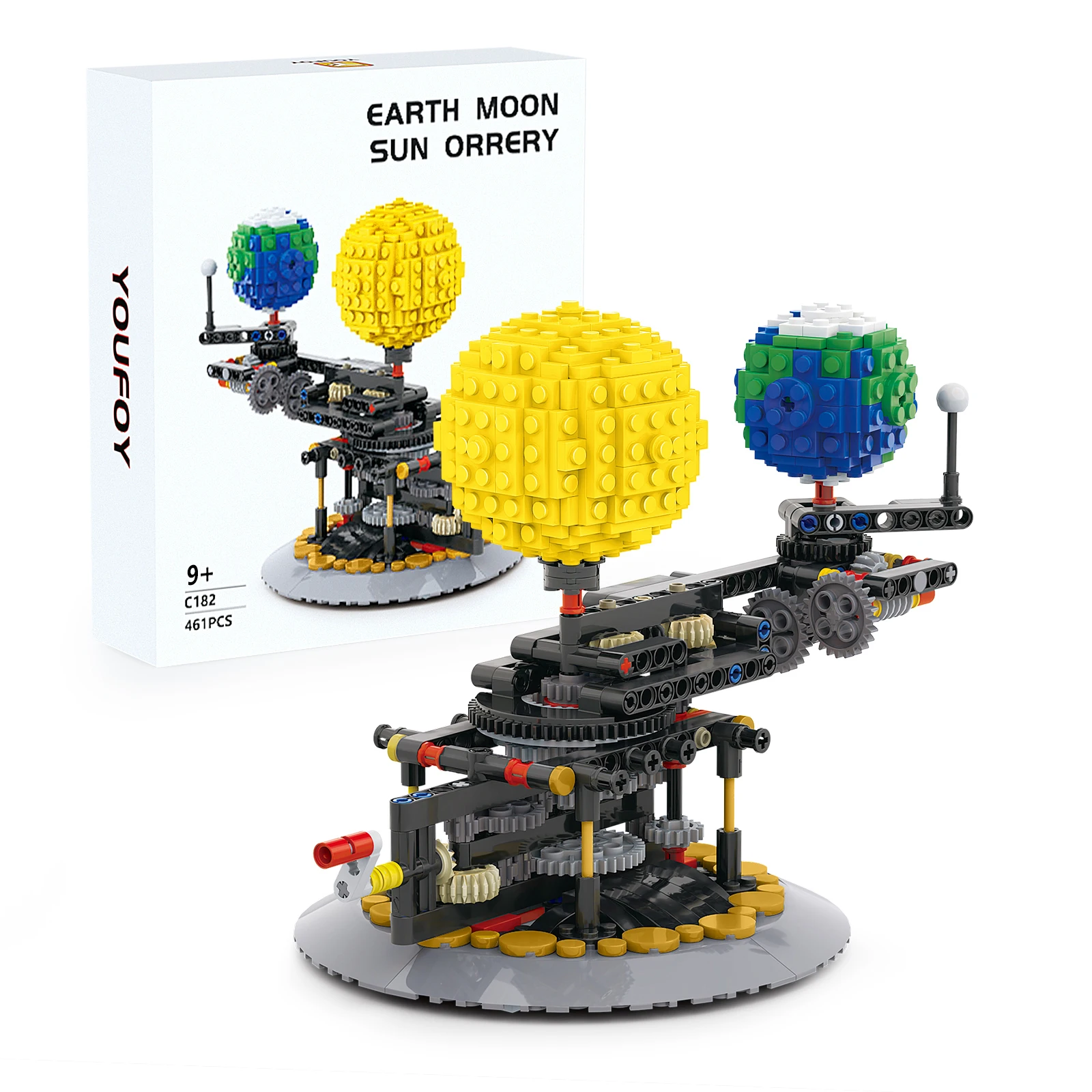 BuildMoc Earth 4477 Moon And Sun Orrery Building Blocks Set World ...