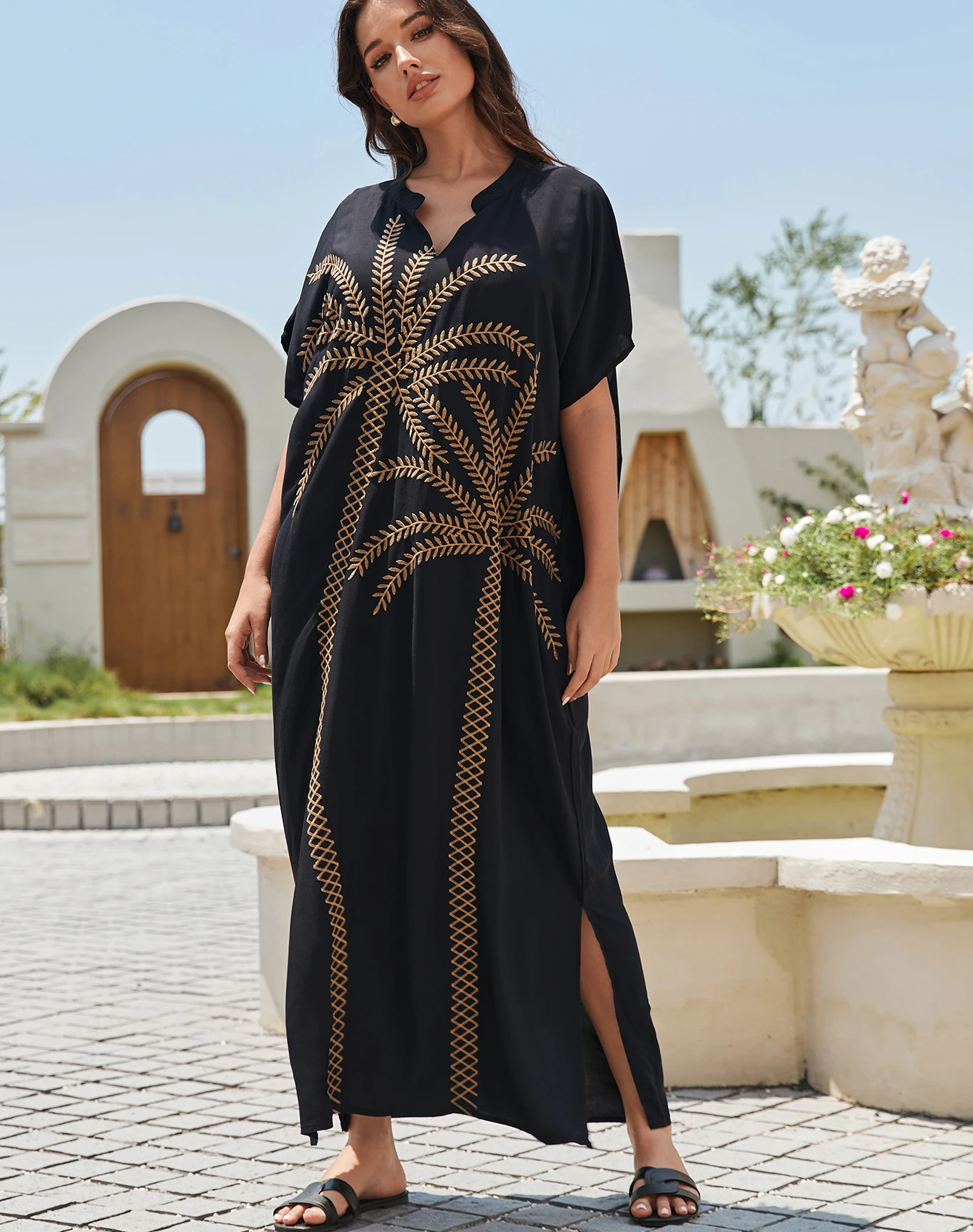 TEELYNN-Cotton-Rayon-Long-Cover-Ups-for-Women-Robe-Vintage-Floral ...