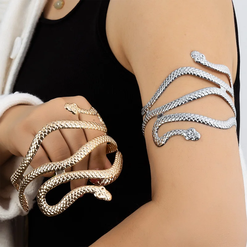 Creative-Snake-Shape-Bracelets-Silver-Plated-Jewelry-Personality-Snake ...