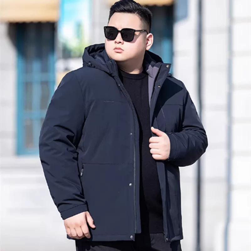 Fat And Oversized Winter Men's Down Jacket With Detachable Inner Iining ...