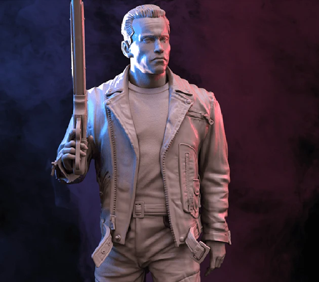 1/24 75mm 1/18 100mm Resin Model Terminator T-800 Figure Unpainted ...