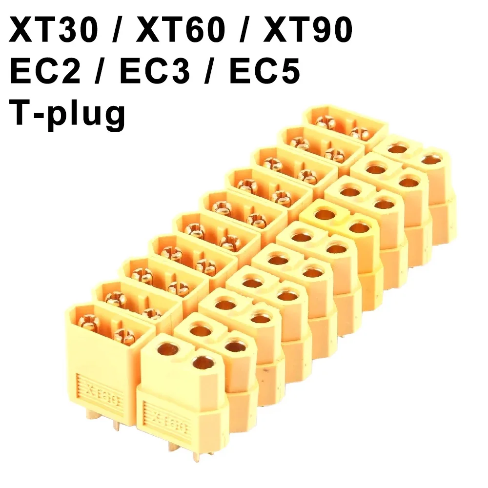 10-Pairs-XT30-XT30U-MR30-XT60-XT60H-XT60U-MR60-XT90-XT90H-XT90-S-EC2 ...