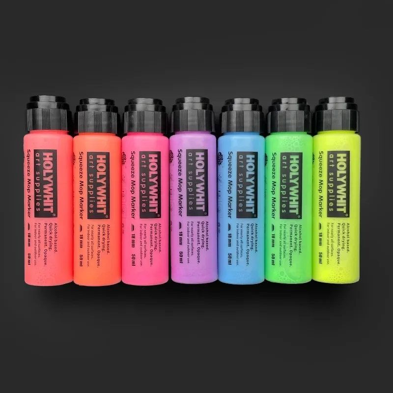 50ML-Graffiti-Flow-Pen-Round-head-Paint-Pen-Highlighter-18mm-Oil-based ...