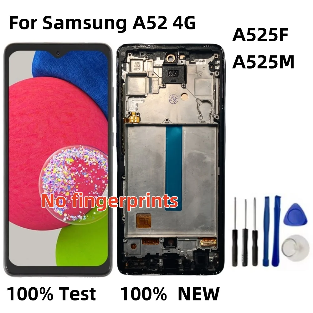 For Samsung A52 4G LCD Display Touch Screen Digitizer Assembly For ...