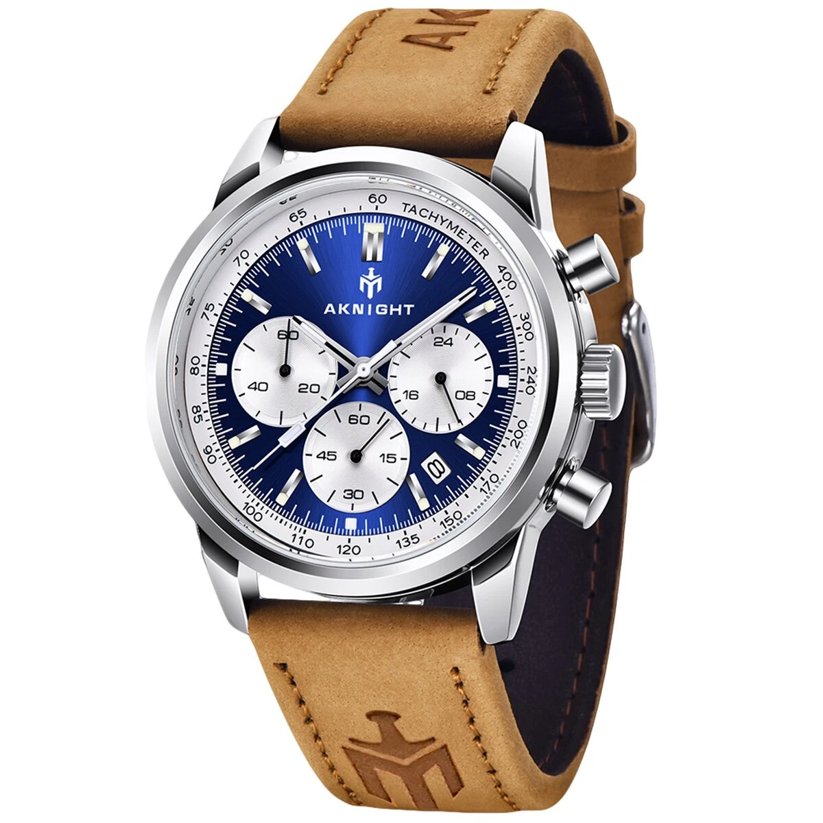 AKNIGHT Watches for Men Classic Formal Watch Chronograph Premium Mens ...