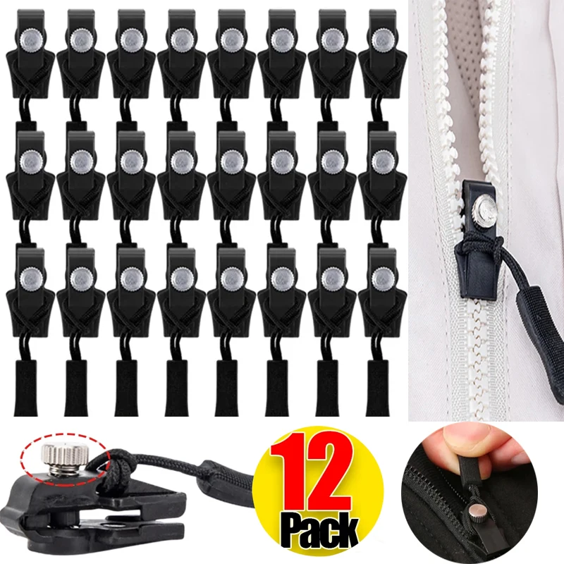1-6-12Pcs-Universal-Zipper-Repair-Kit-Quick-Instant-Detachable-Zipper-Head-Replacement-Zipper ...
