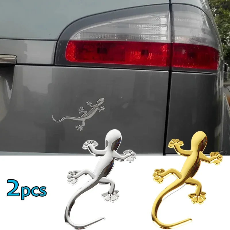 Creative Lizard Gecko Car Sticker 3D Metal Emblem Badge Car Motorcycle ...