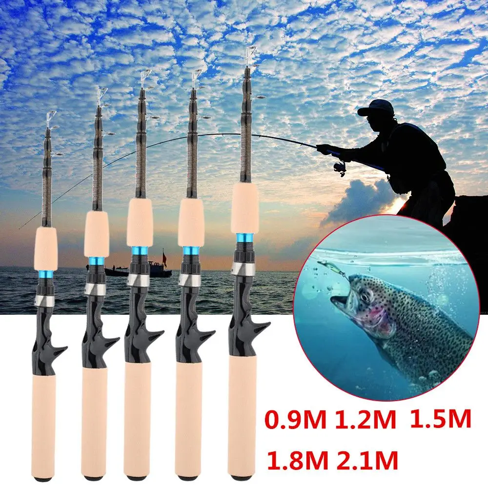 Telescopic-Fishing-Rod-Carbon-Fiber-Stream-Hand-Pole-Carp-Feeder ...