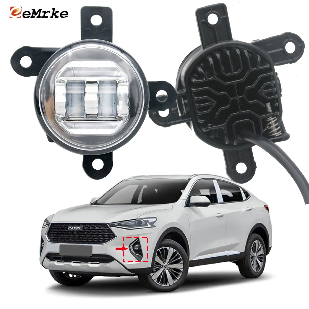 Upgrade 30W White or Yellow Led Fog Lights PTF for Haval F7 F7x 2018 ...