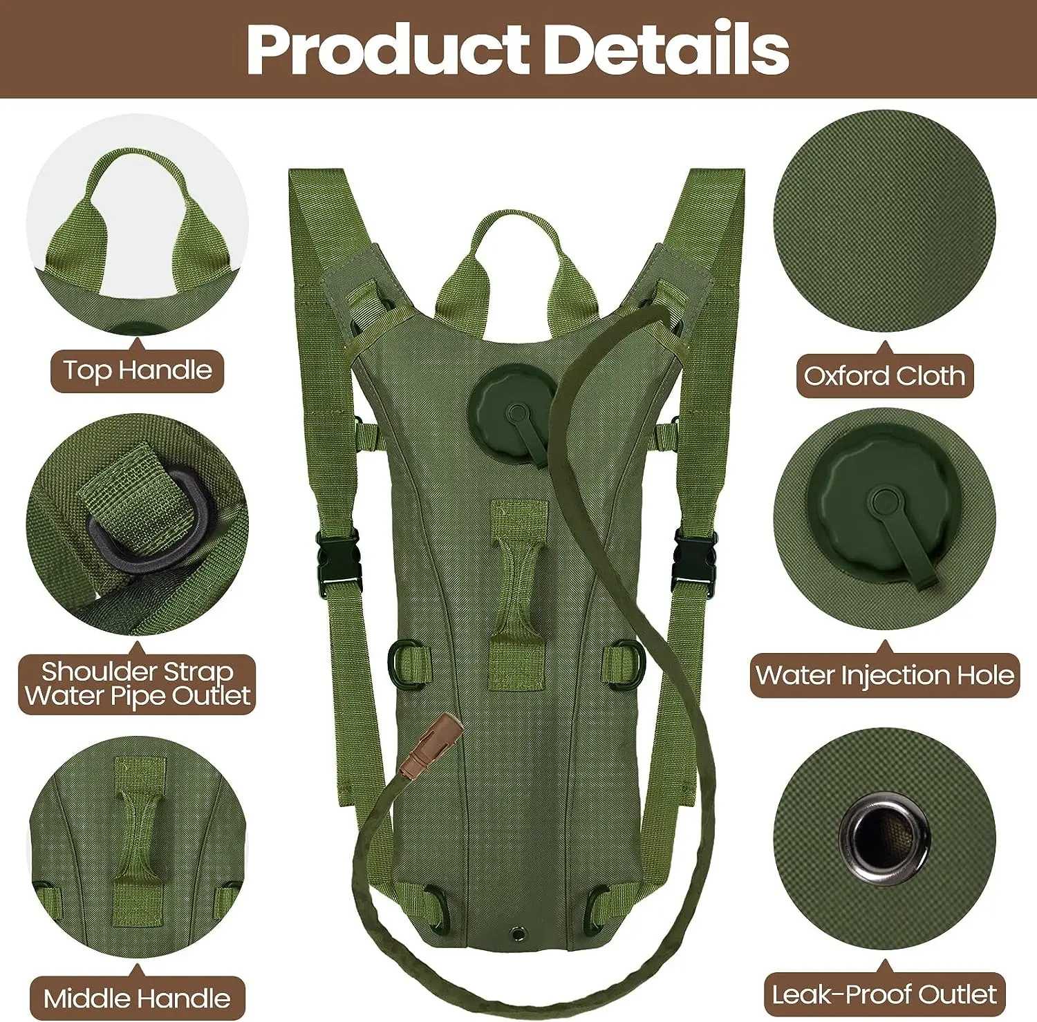 Hydration Pack Backpack, 3L Water Bladder – OUTDOOR TRAIL SUPPLY