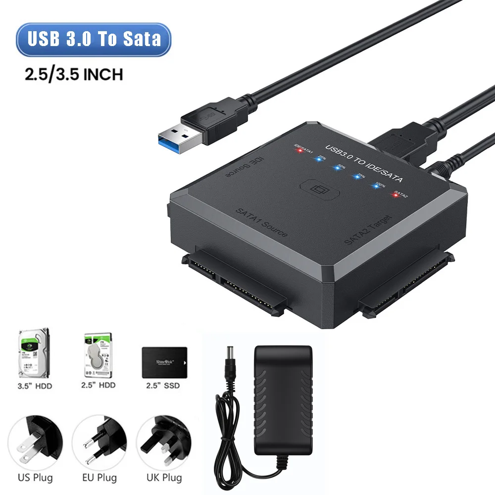 USB 3.0 To Sata Adapter Converter Cable USB3.0 Hard Drive Converter Cable for Samsung Seagate WD ...