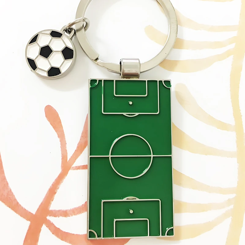 Football Field Soccer Keychain Gift Playground Sports Key Chain Pendant ...