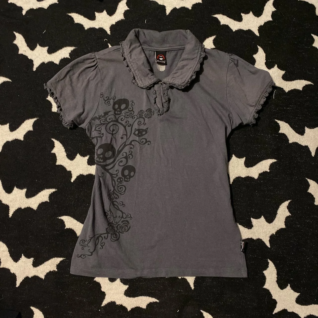 Punk-Vintage-2000s-Streetwear-T-shirts-Women-Clothes-Gothic-Slim-Skulls ...