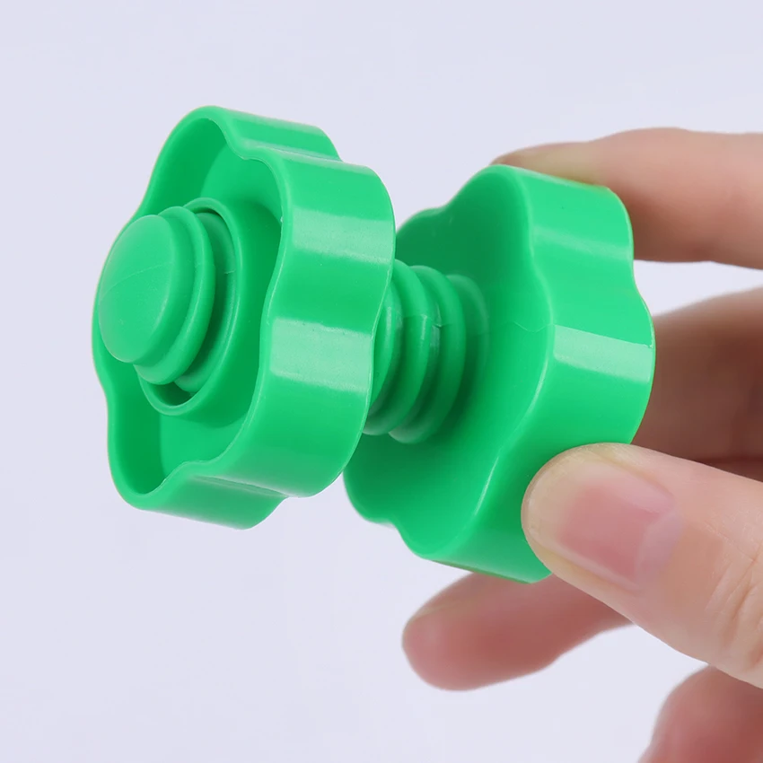 8 Sets Screw Building Blocks Plastic Insert Blocks Nut Shape Toys For ...