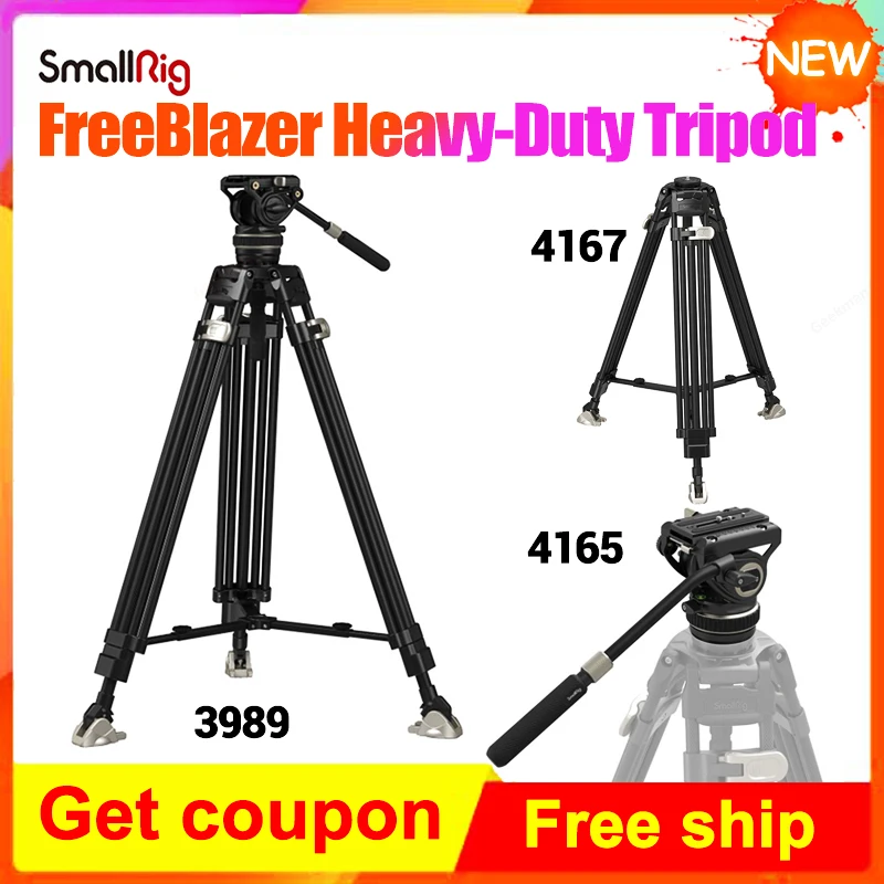 SmallRig Carbon Fiber Tripod 3989 FreeBlazer Heavy-Duty Kit ...