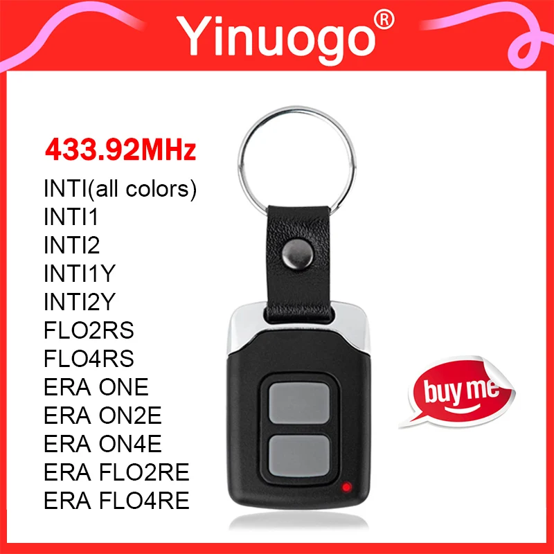 For-NICE-FLORS-FLO2RS-FLO4RS-Garage-Door-Remote-Control-433-92MHz-Rolling-Code-Compatible-With ...