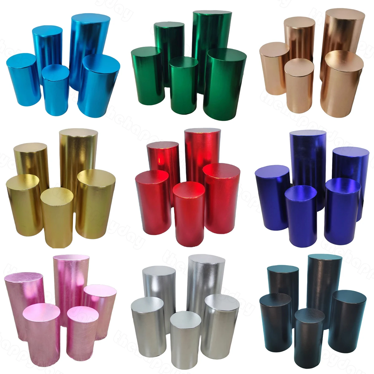 5-3Pcs-Cylinder-Covers-for-Party-Decorations-Metallic-Gold-Cylinder ...