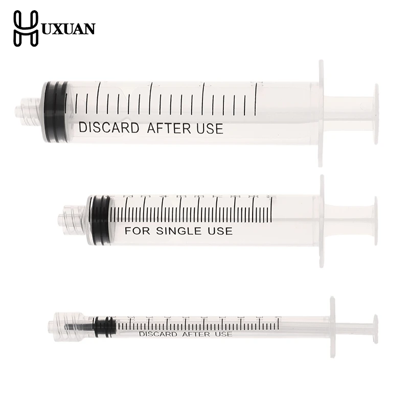 10pcs Luer Lock Syringes 1/2/3/5/10/20/30/5/100ml Plastic Syringe ...