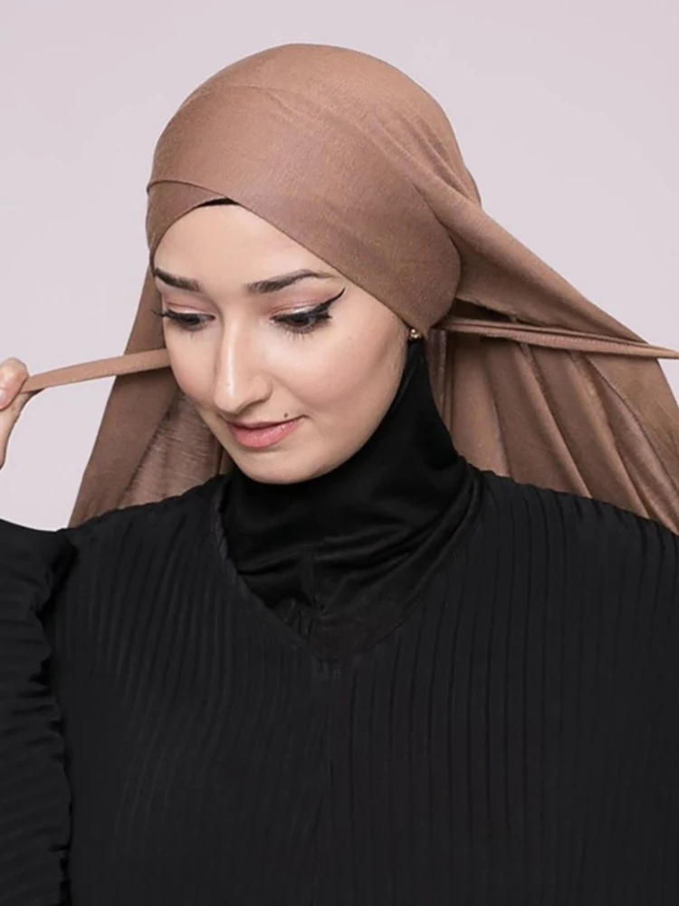 Cris-Cross-Forehead-Hijab-Scarf-Modal-Jersey-HIjab-Muslim-Instant-Hijab-Tie-Back-Headwrap-Muslim ...