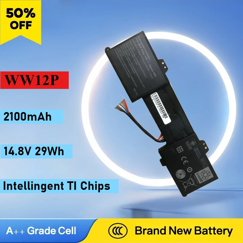New 14.8V 29Wh 1959mAh WW12P Laptop Battery For Dell Inspiron DUO 1090 ...