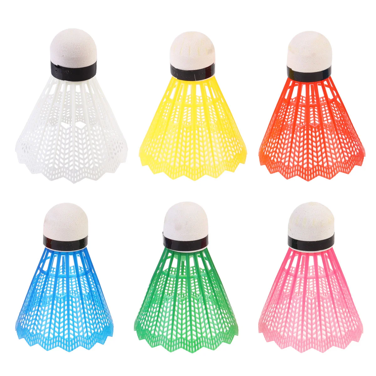 Badminton Shuttlecocks Outdoor Shuttlecock Sports Colorful Nylon Set ...