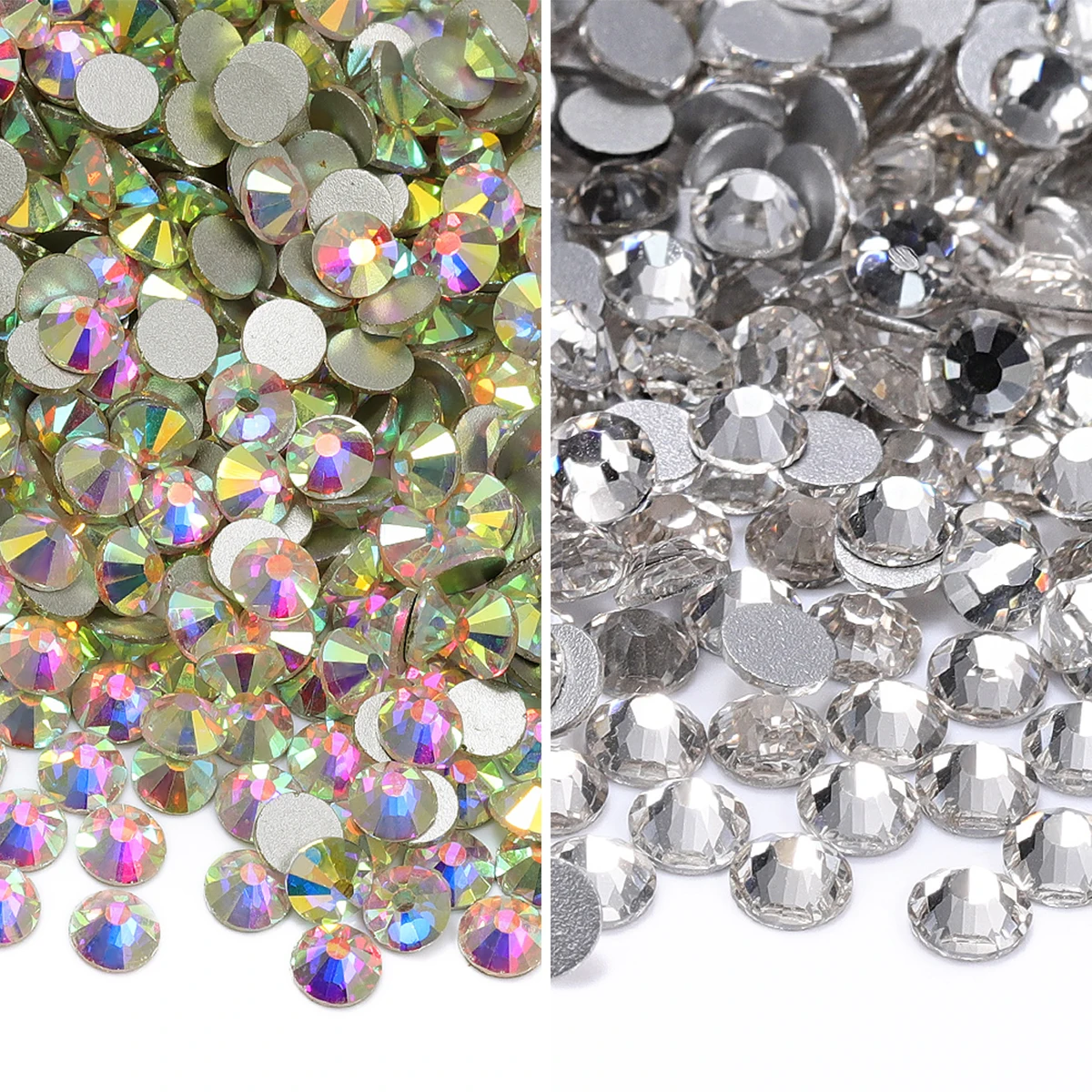 1440Pcs Small Size SS3-SS20 High Quality Glass Flatback Rhinestone ...
