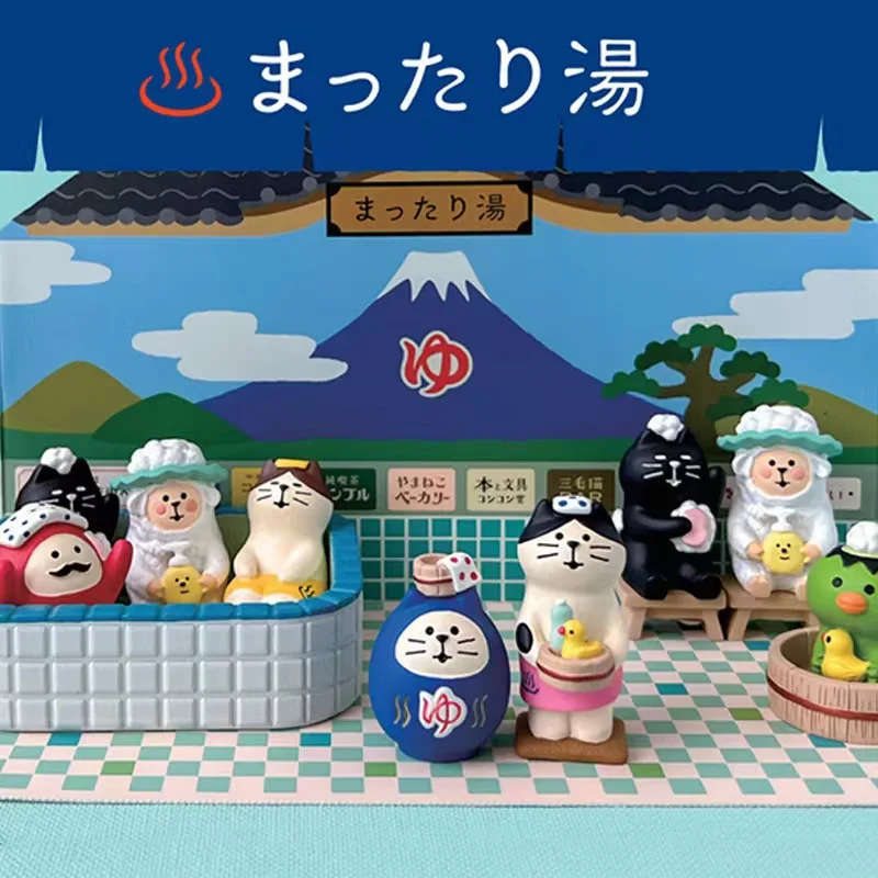 Japan Zakka Bathing In The Bathhouse Japan Decor Bookshelf Decoration ...