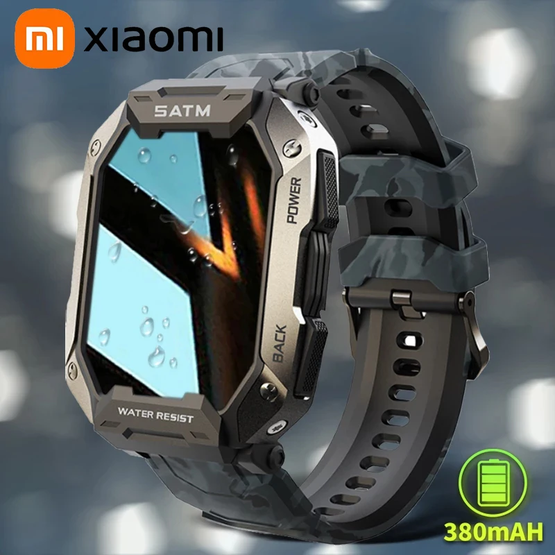 Xiaomi-New-Smart-Watch-For-Men-Bluetooth-Full-Touch-Screen-5ATM ...