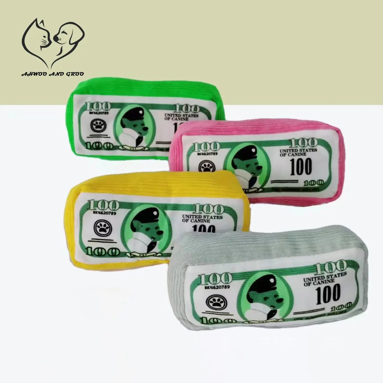 Simulation-Money-Dog-Toys-Funny-Squeaky-Sound-Sounding-Paper-Resistance ...