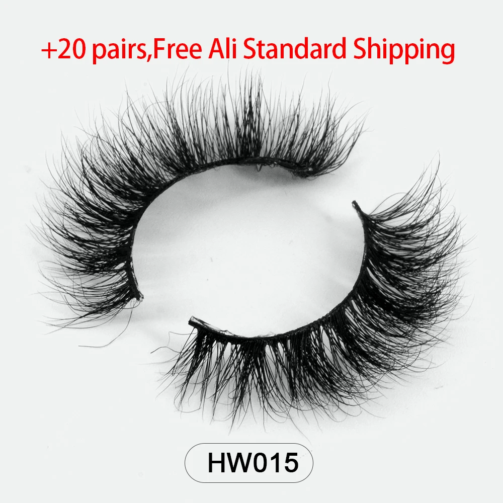 Hzjy Dropshipping Natural Wispy Volume 3d Mink Lashes Makeup Eyelashes ...