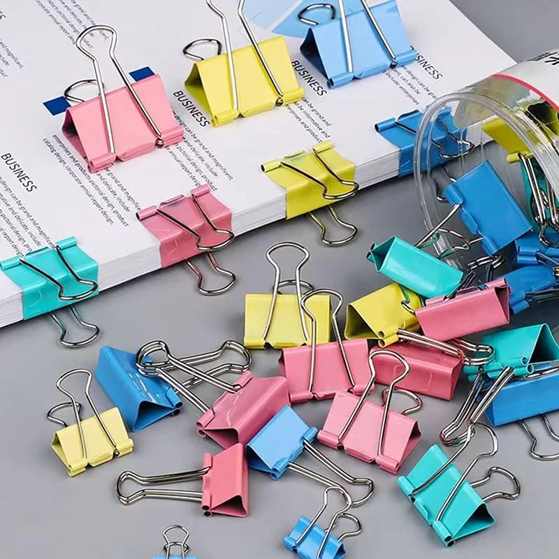 10-5pcs-Metal-paper-clip-25MM-32MM-color-Binder-Paper-Clips-For-books ...