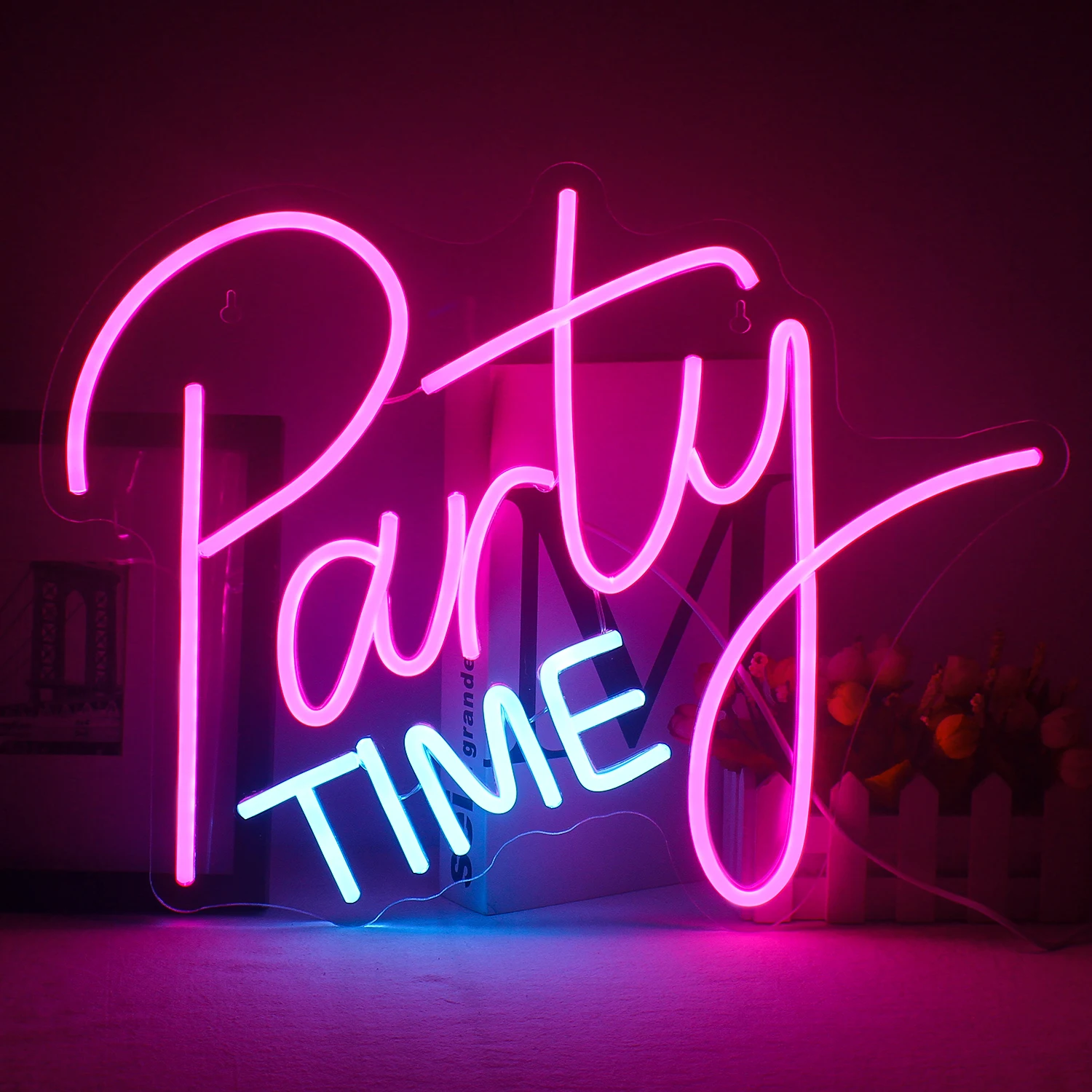 Ineonlife-Party-Time-Lighting-Neon-Sign-LED-For-Birthdays-Weddings-Club ...