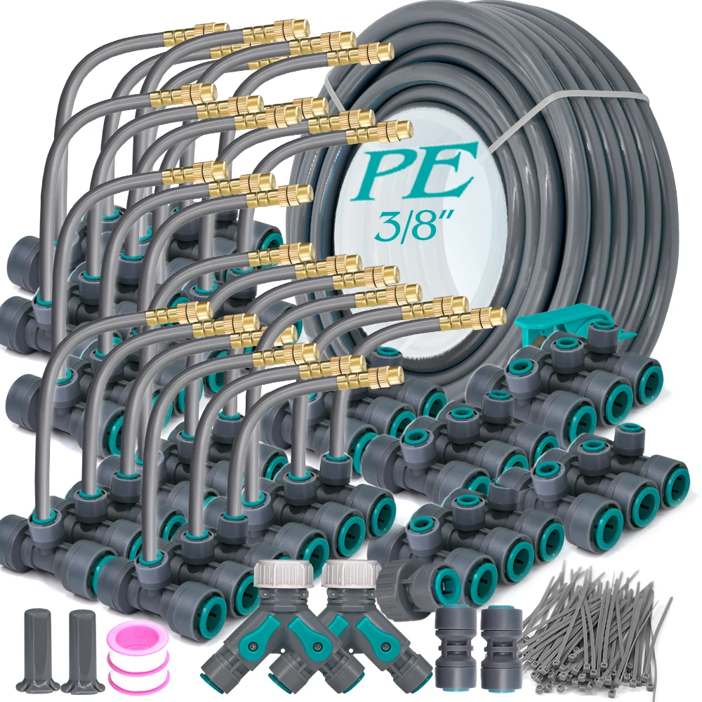 20-50cm-Flexible-Brass-Adjustable-Spray-Kit-Gray-3-8-PE-Hose-Quick ...