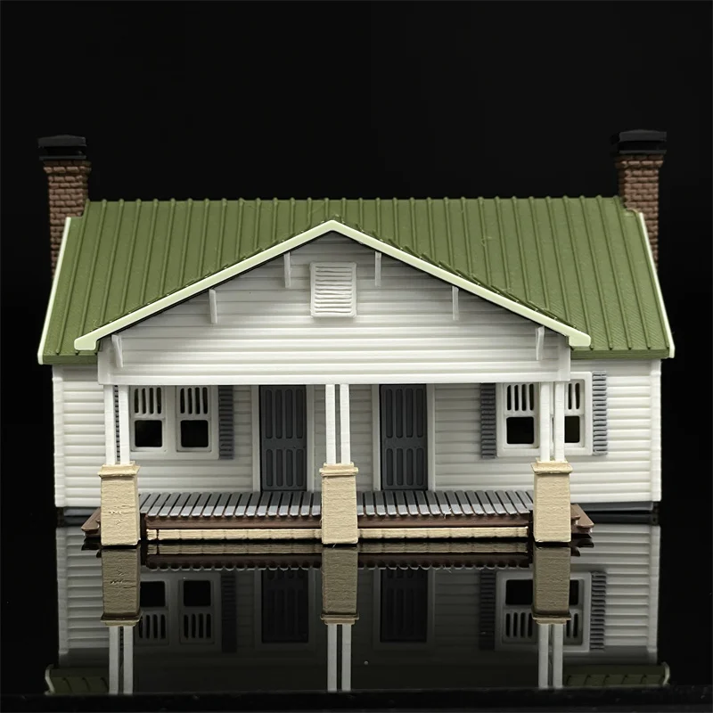 1-87-HO-Scale-Village-Villa-House-Model-Miniature-Building-Model-DIY ...